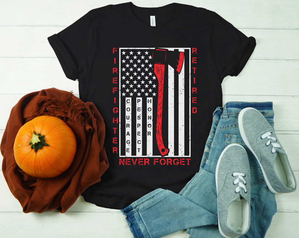 9/11 Firefighter Ax Flag – Transfers Plus