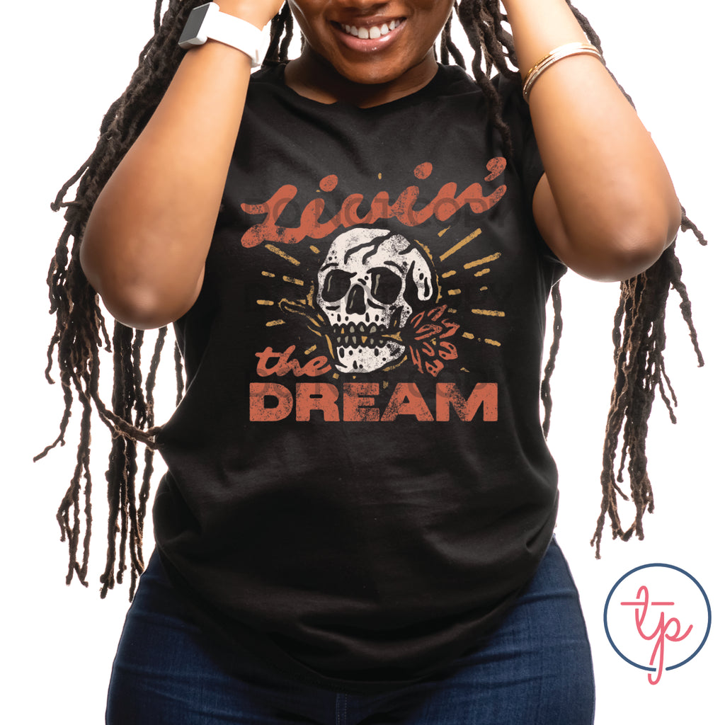 Living the Dream Skull – Transfers Plus