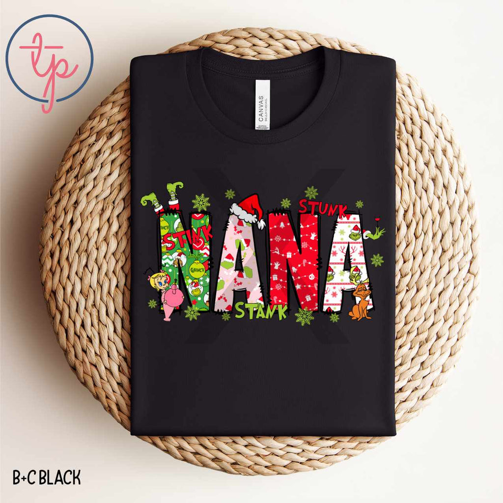 Grinch Granny, Gigi, Mama, Mimi, Mom, Nana – Transfers Plus