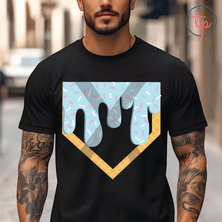 Homeplate Ice Cream Drip – Transfers Plus