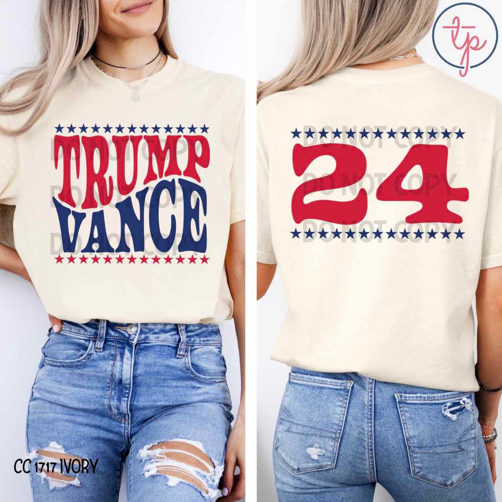 Trump Vance Wavy KPI Front or Back – Transfers Plus